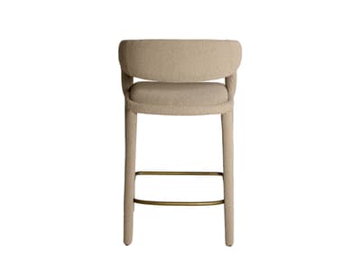 Knox Bar Stool in Ecru Boucle Andrew Martin